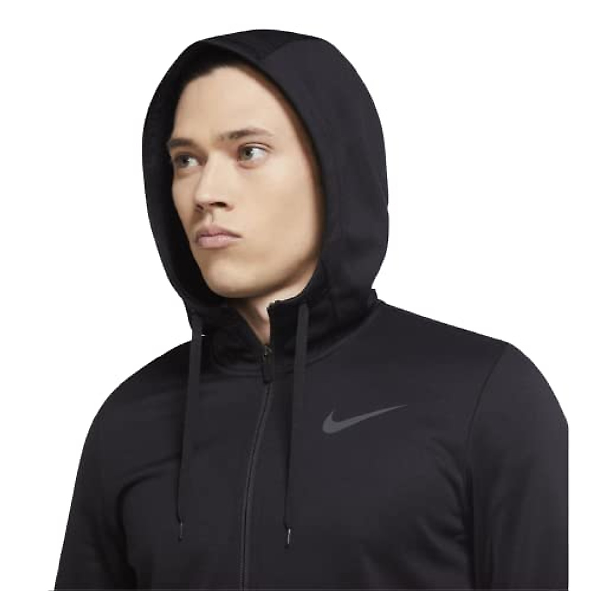 Nike DRI-FIT Men's Therma Full Zip Training Hoodie (as1, alpha, m, regular, regular, Black)