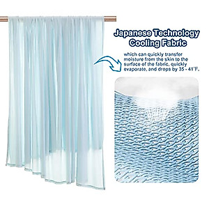 LLanCL Cooling Blankets for Hot Sleepers - Extreme Thin Bed Throw Blanket for Summer, Lightweight Cold Blankets,Cool Sheet for Bed,Sofa(Throw Size 50" x 60" Blue)