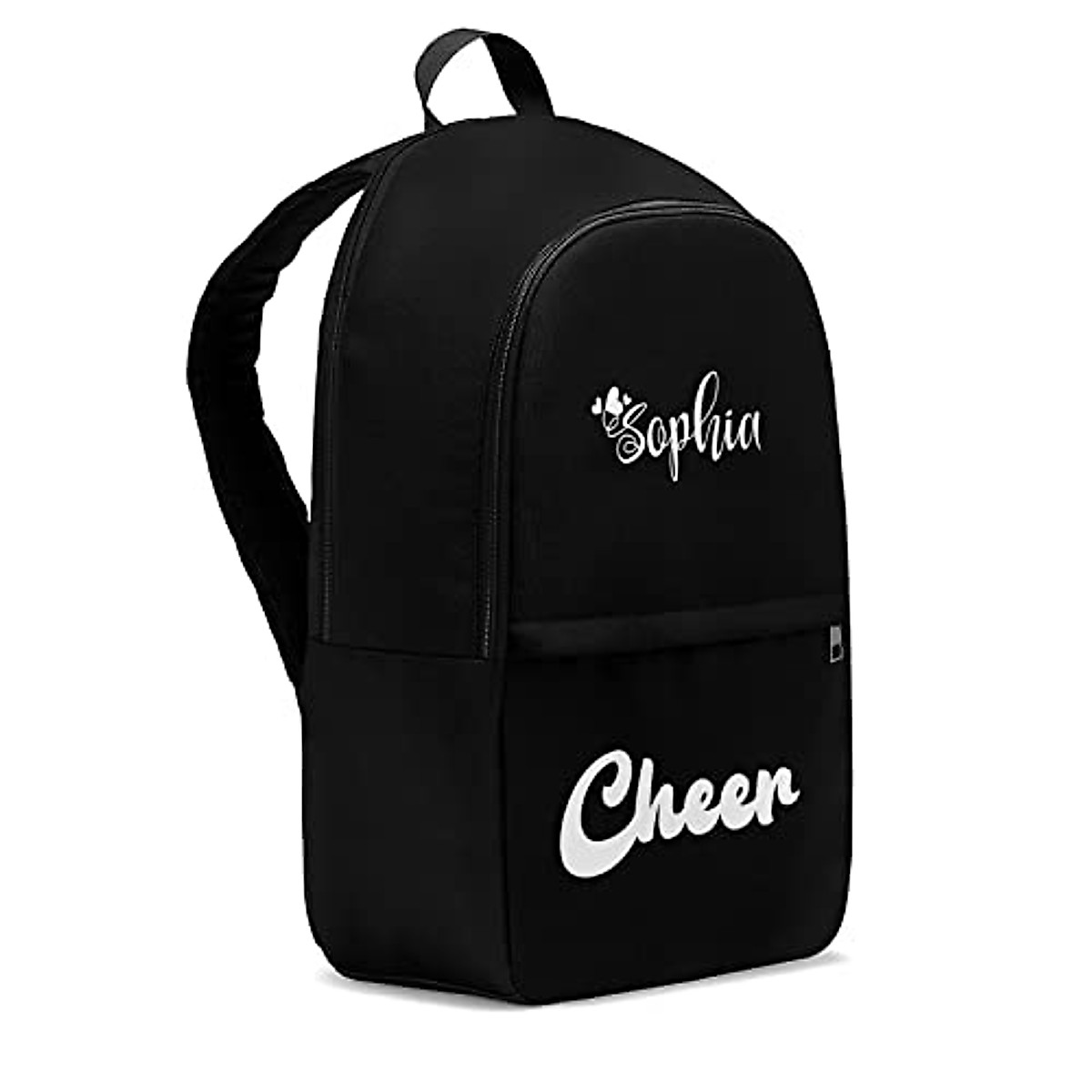 Zaaprint Cheer Cheerleaders Black Backpack Laptop Bag Shoulder Bag for Hiking Adult Birthday Holiday Gift