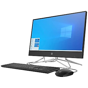 HP 2022 Newest 22-inch FHD IPS All-in-One Desktop Computer - Dual-Core AMD Athlon Silver 3150U - 24GB DDR4 RAM-1TB SSD - DVD-RW - WiFi Bluetooth - Windows 10 Pro - Black w/ 32GB USB Drive