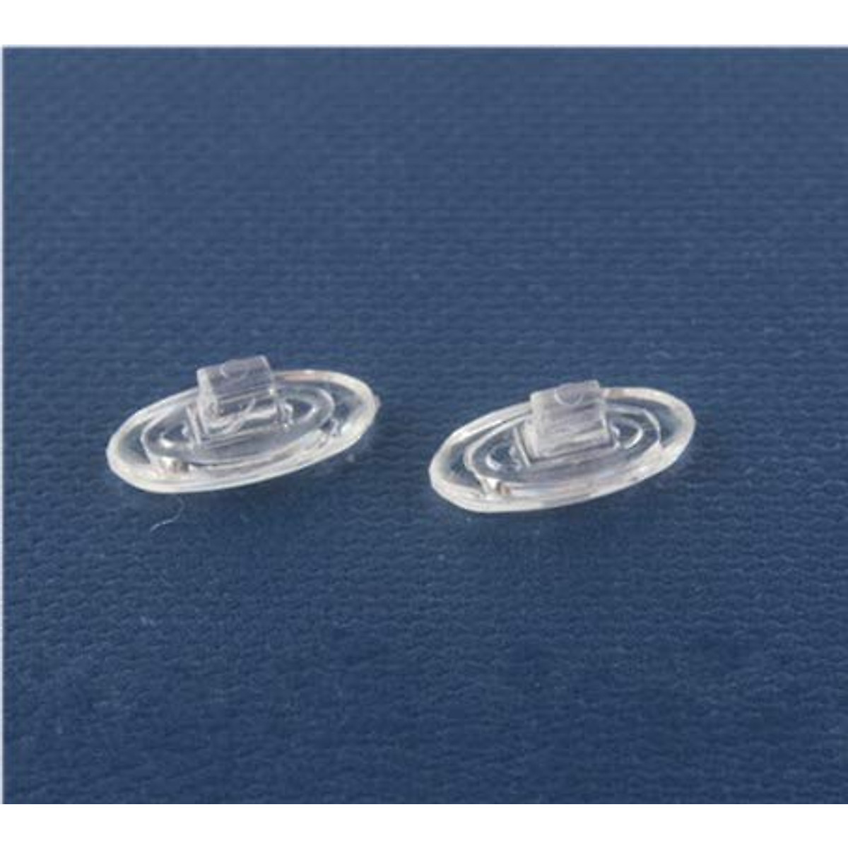 NicelyFit Clear Push-on Nose Pads for Oakley Eyeglass Frames OX5079 OX5038 OX5066 OX5088 OX3102 OX5040 OX5042 etc. (Clear - 3 Pairs)