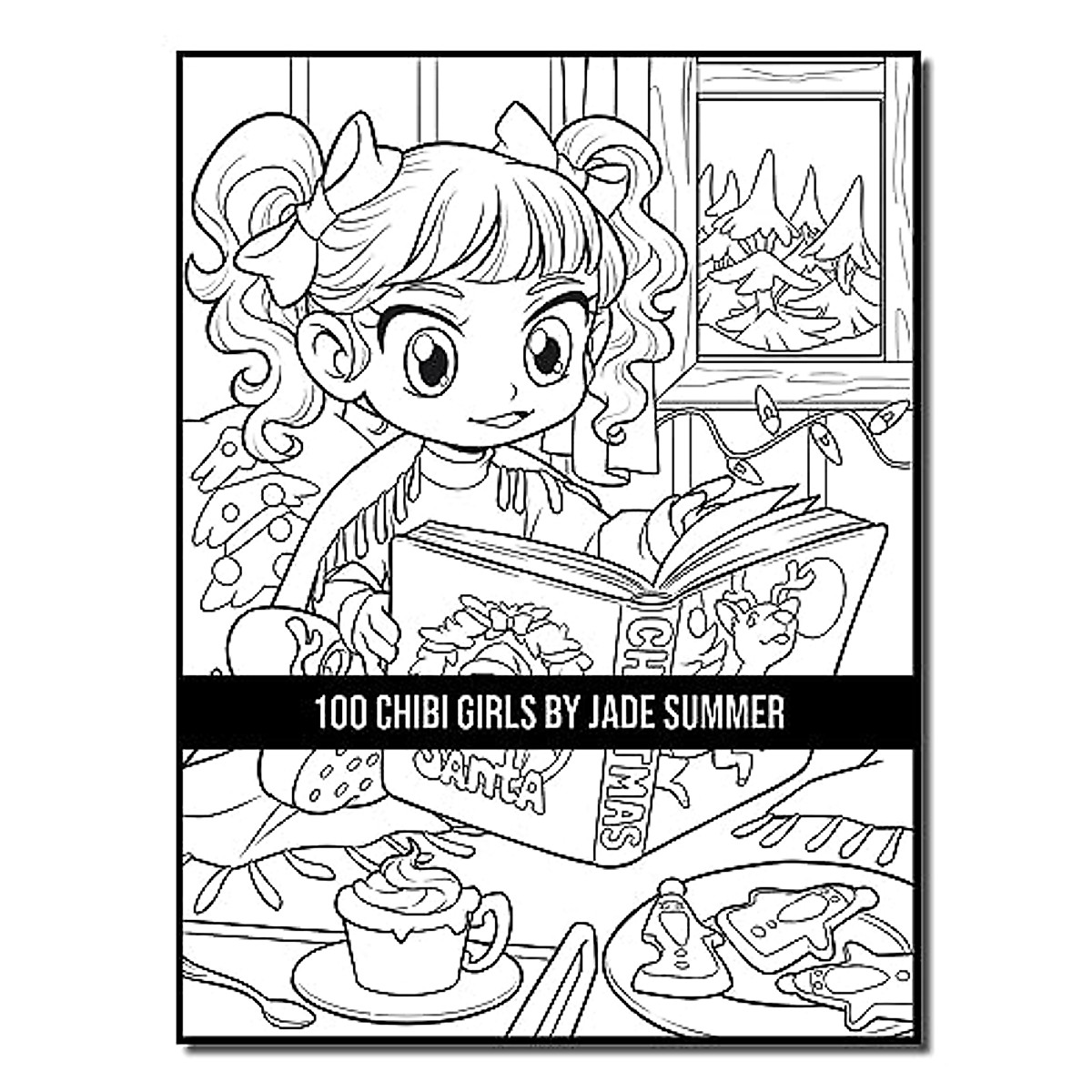 100 Chibi Girls: An Adult Coloring Book Collection with Cute Girls, Fantasy, Horror, Christmas, and More!