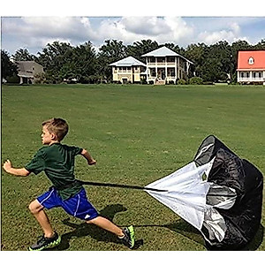 BULLETSHAKER Running Speed Training Football Parachute - 48" Inch for Kids Resistance Sprint Trainer - Chute Soccer Training