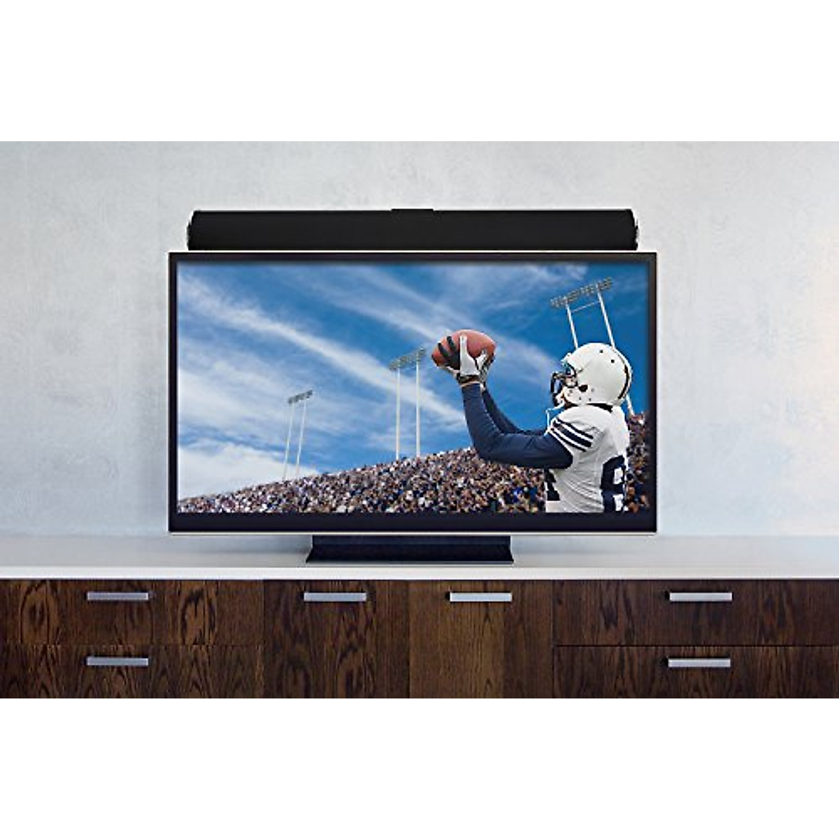 Mount-It! Soundbar Mount, Universal Sound Bar TV Bracket for Mounting Above or Under TV, Fits Sonos, Samsung, Sony, Vizio, Adjustable Arm Fits 32 to 70 Inch TVs, 33 Lbs Capacity, Black