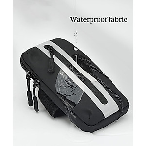 UMILAKE Phone Holder for Running for Women Men Waterproof Small Arm Bands Arm Band for Phone for Running Use for Running Hiking and Biking Arm Bands with Card/Key Bag/Earphone (Black)