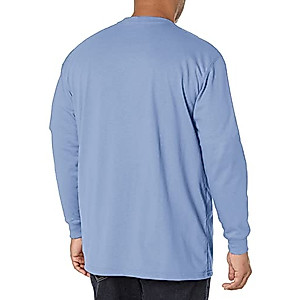 Carhartt Men's Flame Resistant Force Cotton Long Sleeve T-Shirt,Medium Blue,X-Large