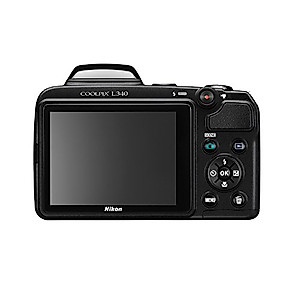 Nikon Coolpix L340 20.2 MP Digital Camera with 28x Optical Zoom and 3.0-Inch LCD (Black) (Renewed)