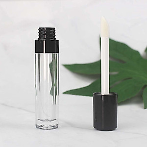 COSIDEA 14pcs empty 8ml big wand lip gloss tube concealer tube packing (Black)