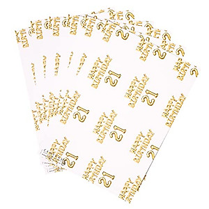 Happy Birthday Wrapping Paper - 6 Sheets of Gift Wrap - Colorful Balloons Wrapping Paper Sheets - For Men and Women - 21st Birthday - Twenty-one - Comes With Fun Stickers - By Central