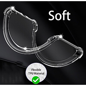 USTIYA Case for Oppo A78 4G Clear TPU Four Corners Protective Cover Transparent Soft