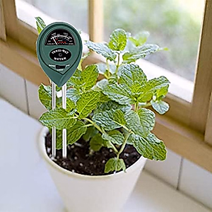 Soil PH Meter Soil Moisture Sensor 3-in-1 Soil Moisture/Light/pH Test Kit for Indoor/Outdoor Plants Care(No Battery Needed)