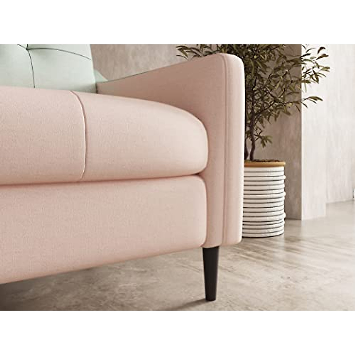 Meeyar Couches for Living Room,80 Inches 3 Seater Sofa Couch for Teen Girls Artistic Sofa for Lady Pink Green Gradient for Women for Office