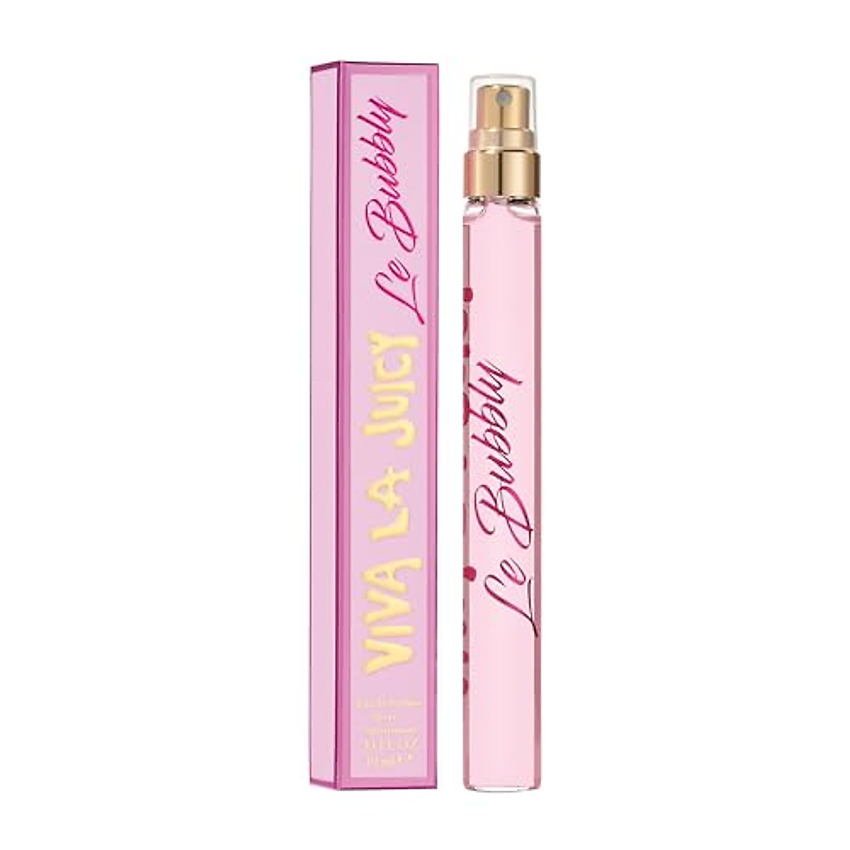 Juicy Couture Viva La Juicy Le Bubbly Eau De Parfum, Travel Size Luxury Women's Perfume with Notes of Champagne Inspired Pink Berries, Gardenia, Jasmine & Amber - Fruity & Sweet, EDP Spray, 0.33 Fl Oz
