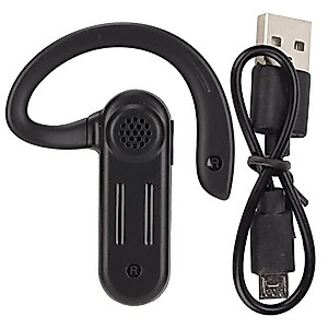 PUSOKEI Ear Hook Bluetooth Headset, Earpiece Bluetooth Wireless, 4 Hrs Playtime, Bluetooth Earpiece for Cell Phone with LED Digital Display, Ergonomic Earphones