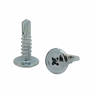 SNUG Fasteners (SNG75) 100 Qty #10 x 3/4" Zinc Wafer Modified Truss Head TEK Self Drilling Sheet Metal Screws, Count
