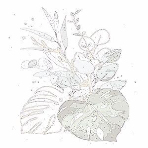 SANWEITU Paint by Number for Adults with Wooden Frame 12×12 inch Paint by Number 3 Packs Green Plants Home Decoration for Beginners with Paints and Brushes