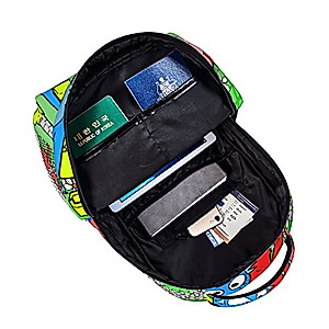 Pobecan Yo Gabba Anime Gabba! Backpack Funny Laptop Back Pack Book Bag Hiking Outgoing Daypack For Women Mens