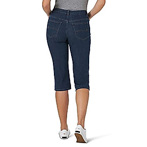Lee Women's Relaxed Fit Capri Jean, Mysterious, 18