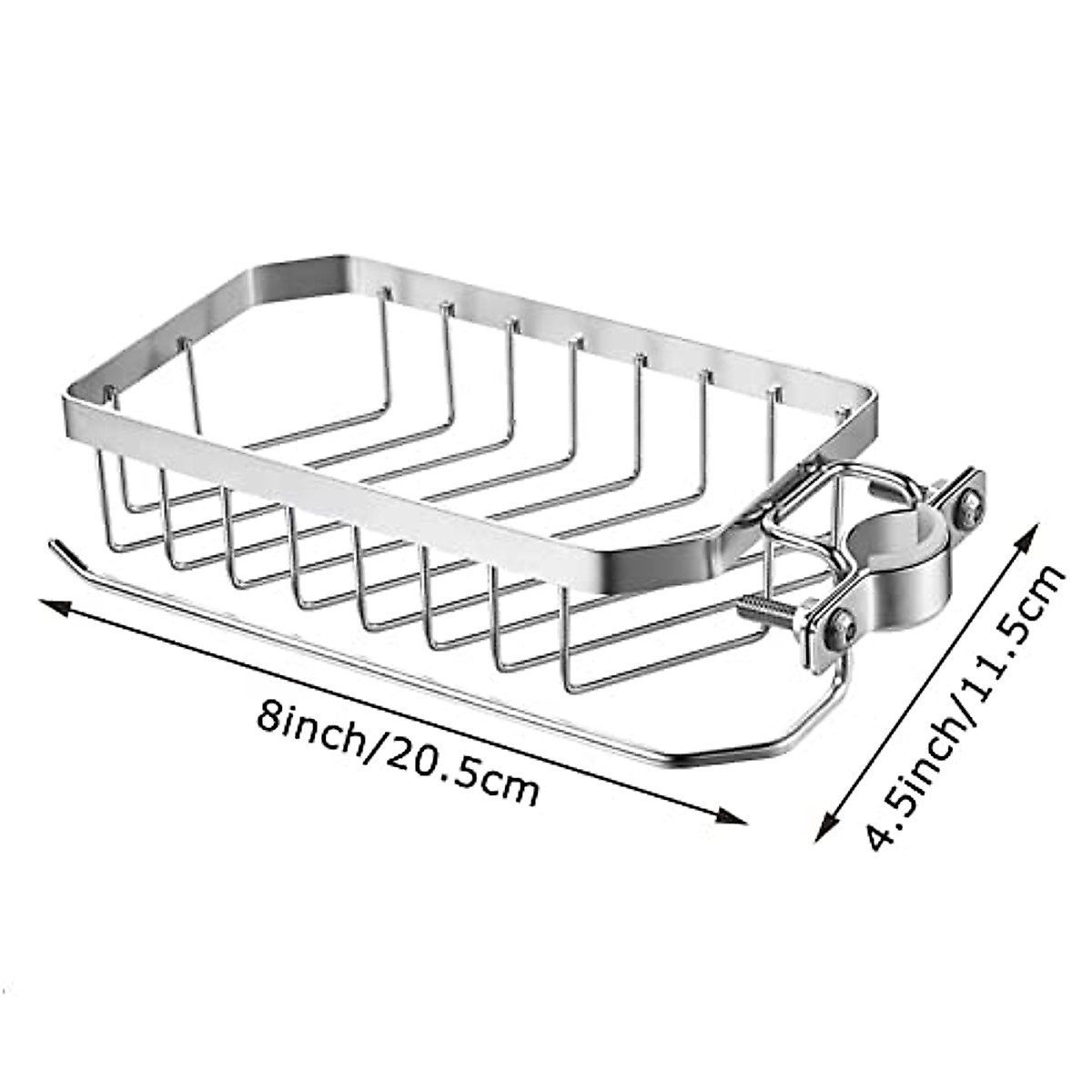 Faucet Sponge Holder for Kitchen Sink, ZeJlo Faucet Rack for Kitchen Sink and Shower Caddy, Premium SUS304 Stainless Steel Detachable Hanging Faucet Drain Rack for Soap Sponge Brush Scrubber