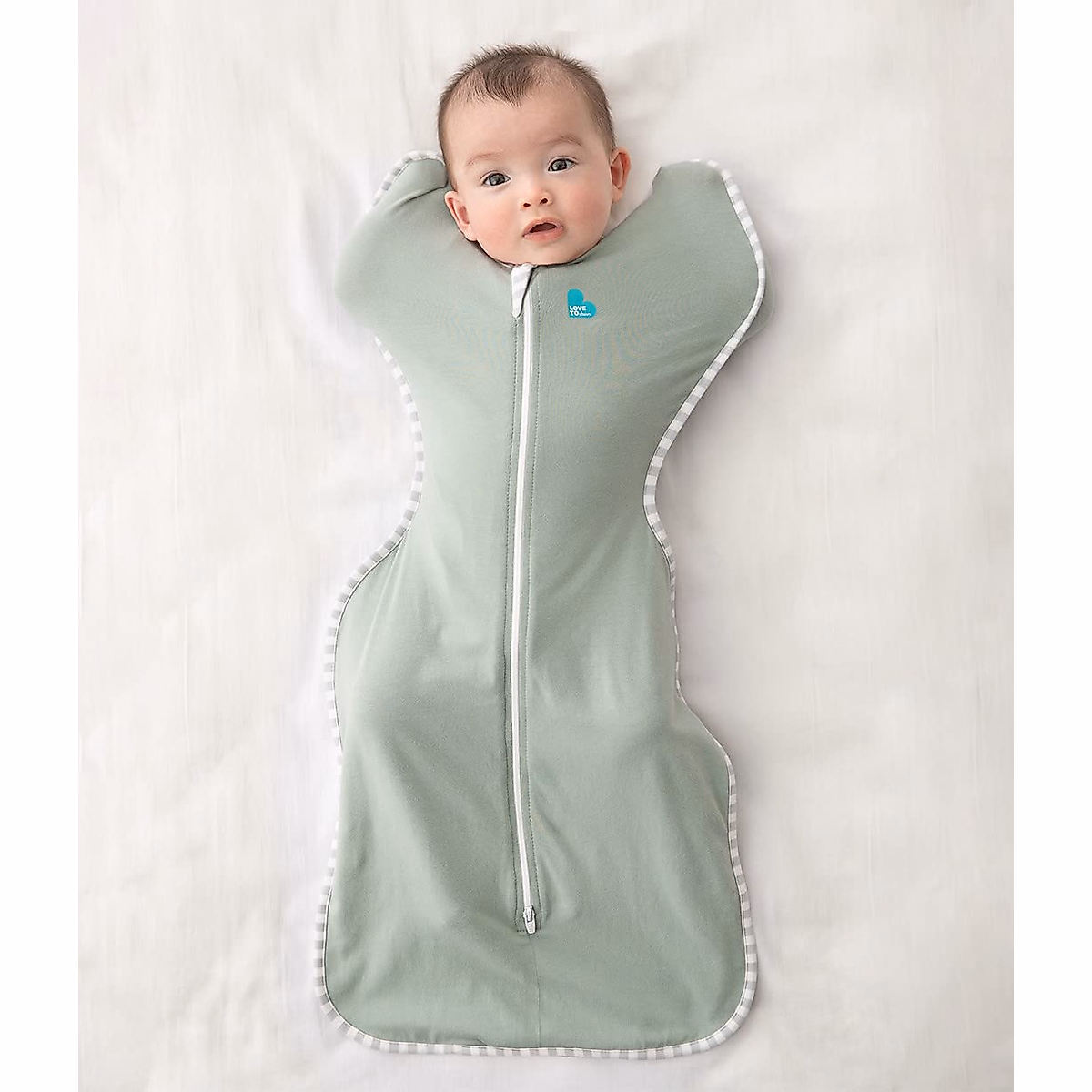 Love to Dream Swaddle, Baby Sleep Sack, Swaddle Up Self-Soothing Swaddles for Newborns, Snug Fit Helps Calm Startle Reflex, Lite 0.2 Tog Sleep Sack, 13-19 lbs, Olive