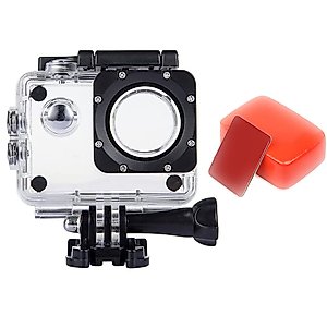 VVHOOY Waterproof Case Compatible with AKASO EK7000 EK5000/REMALI CaptureCam/Apexcam/Vemont/EKEN H9R/HLS/Jadfezy Action Camera Underwater Dive Housing Protective Case