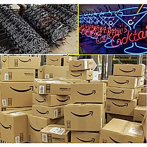 42X32cm M lite Real Glass Neon Signs Home Gifts Beer Bar Pub Recreation Room Man cave Decoration Game Lights Windows Garage Wall Signs (White)