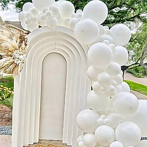 Bezente White Balloons 18 Inch - 30 Pack Large Thick White Balloons Big Round White Latex Balloons for Wedding Baby Shower Anniversary Birthday Party Decorations