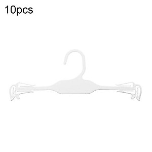 Clothes Hanger, 10Pcs Plastic Socks,Clothes Bra Underwear Hanger Wardrobe Closet Drying Rack Organizer - Rose Red