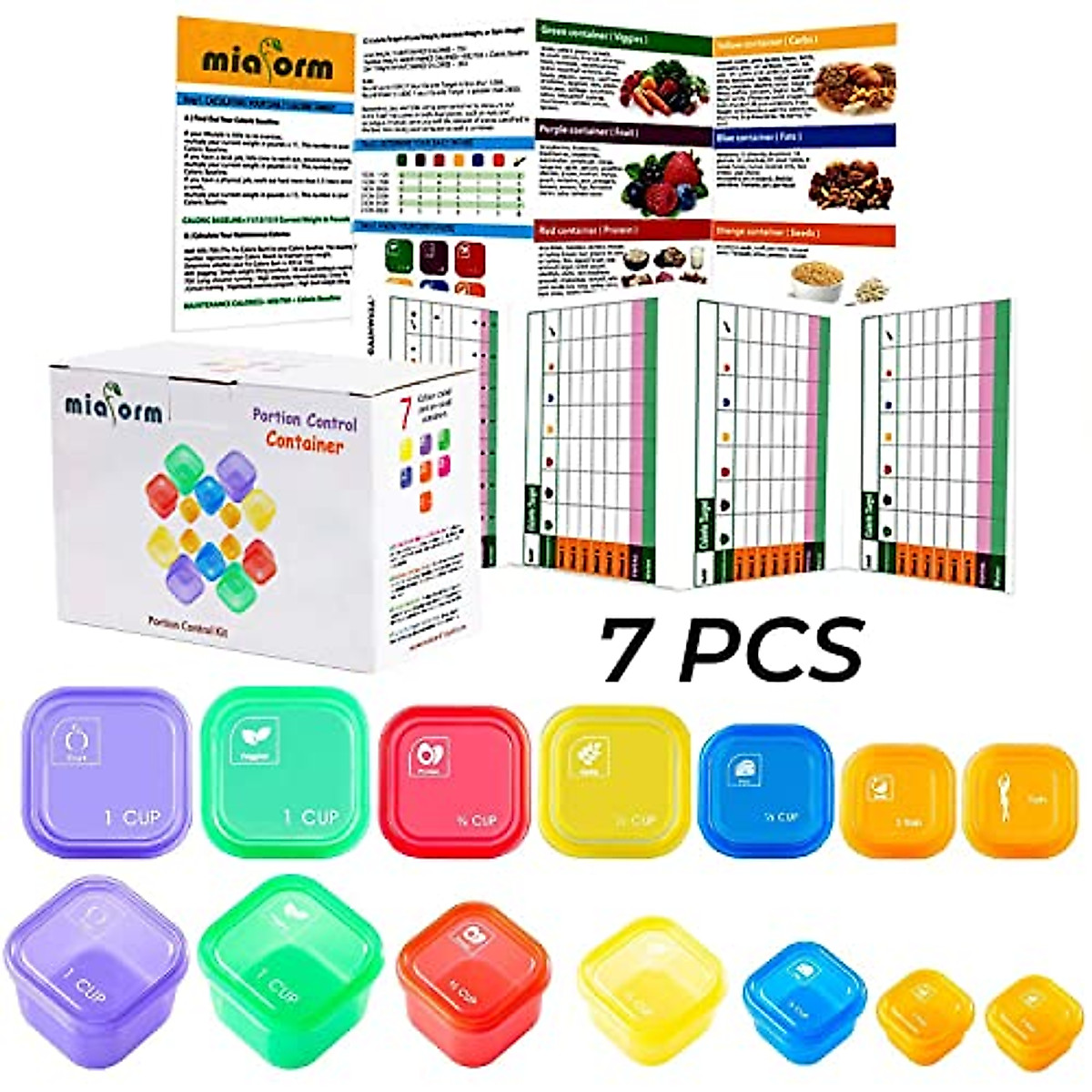 Portion Control Container and Food Plan - 21 Day Portion Control Container Kit for Weight Loss - 21 Day Tally Chart with e-Book (7)