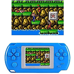 Elolicu Handheld Game Console for Kid Children, 2021 New Built in 268 Classic Retro Video Games 2 Inch Screen Portable Game Console Arcade Video Gaming Player System Best Birthday Gift for Kid (Blue)