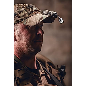 Streamlight 14307 Sidewinder Stalk 76-Lumen Tactical Helmet Light with Flexible Stalk, Includes Battery, Helmet Clip, Arc Rail Mount and Assembly, Coyote