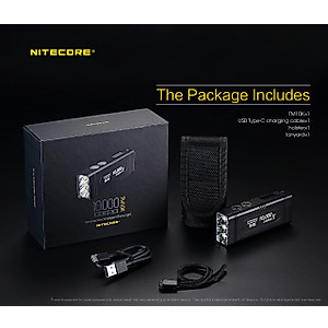 NITECORE TM10K TM10K Tiny Monster 10,000 Lumen Burst Rechargeable Flashlight, Black