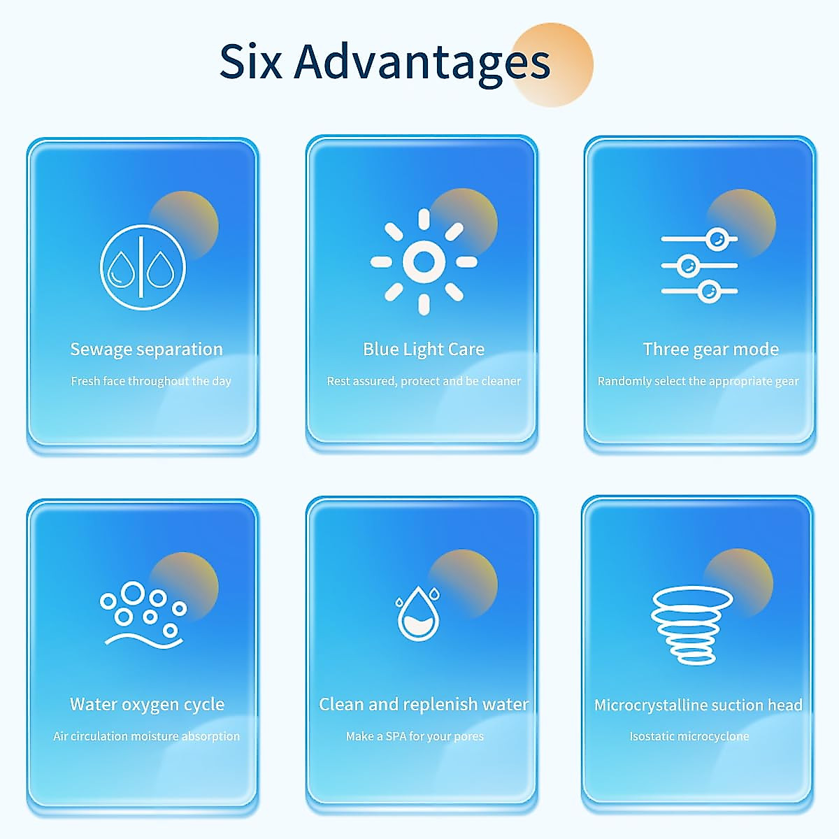 Popular Blackhead Remover Pore Vacuum Cleaner - PORTIGALIES USB Rechargeable Water Cycle Pore Cleanser 3 Adjustable Suction Modes 6 Suction Probe