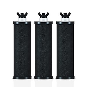 joypur PB-3 Black Purification Elements,Water Purifier Replacement Filters,Compatible with Gravity Filter System,Doulton Super Sterasyl and Propur Traveler,Nomad,King, Big Series