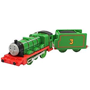 Flmenunu Motorized Train Engine Battery-Powered Toy Set, Toddlers Train Toys for Age 3 4 5 6 7 8 Kids Boys Girls (E Henry)