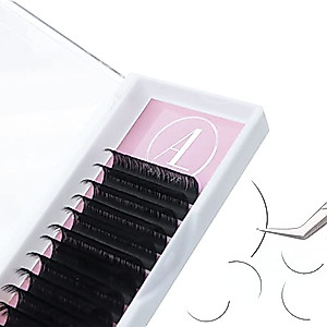 ALLOVE Cashmere Eyelash Extension Classic Lash Extensions 0.05 D Curl 15-20mm Mixed Tray Individual Volume Lash Extensions Lash Trays for Lash Extensions Supplies Single Eyelash Extensions