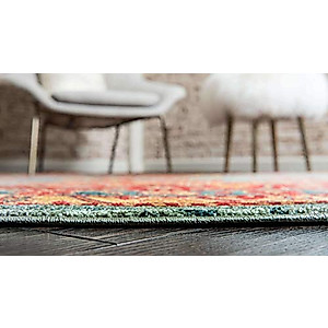 Unique Loom Sahand Collection Traditional Geometric Classic Light Blue Area Rug (7' 0 x 10' 0)