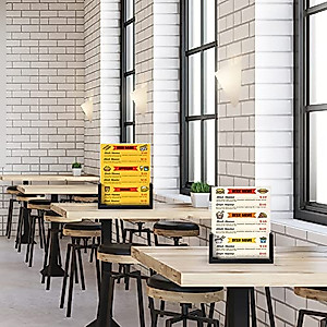 MEBRUDY 8x10 Picture Frame 2 Pack, Black Photo Frames with Tempered Glass Cover and Wooden Base for Tabletop or Desktop Display