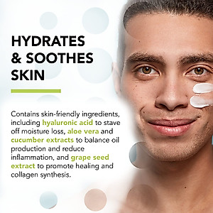 humane Oil-Free Daily Lightweight Face Moisturizer for Acne-Prone Skin - 4 Fl Oz - Gentle for All Skin Types - With Soothing Antioxidants Like Aloe Vera, Hyaluronic Acid, Cucumber and Grapeseed