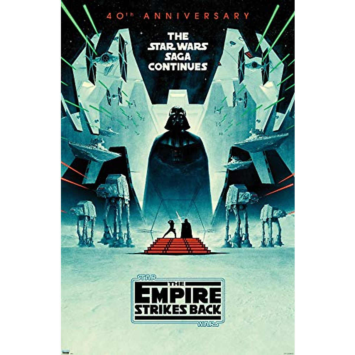 Trends International Star Wars: The Empire Strikes Back - 40Th Anniversary Wall Poster, 22.375" x 34", Premium Unframed Version