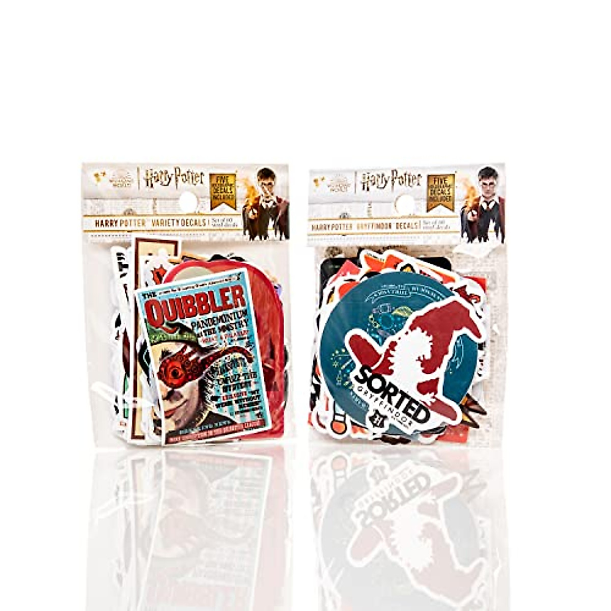 Conquest Journals Harry Potter Gryffindor Vinyl Stickers, Unique Stickers Including Holograms, Waterproof and UV Resistant, Great for All Your Gadgets (120 Pack Variety Bundle)