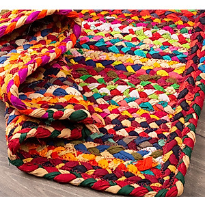 Savi Home Rugs Washable 4x6,Chindi Rug 4x6 ft,Rag Rug,Chindi Rag Rug,Chindi Rug,Kitchen Rug,Chindi Rug,Braided Area Rug,Area Rug 4x6,Rugs 4x6,Chindi Rug,Braided Chindi Rug 4x6 feet (48x72) Multi