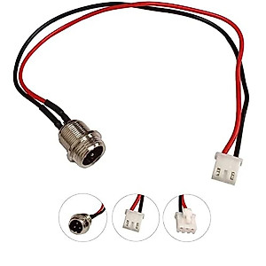 WELLSTRONG Hoverboard charger port for Electric Smart Self-Balancing Scooter (3 Prong 2 Wires CHARGING PORT)