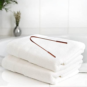 The Legend Pack of 3 Ayurveda Heavenly Copper Tongue Cleaner or Scraper | Metal Tongue Scraper and Handmade (Pack of 3 Thick Handle)