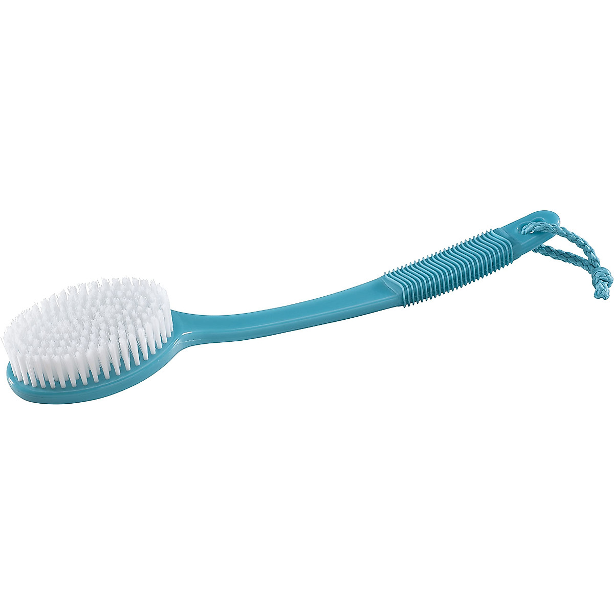 Freeman Gentle Bristle Bath Brush, Soft & Stiff Shower Bristles, Remove Dead Skin, Long Rubber Handle for Gripping, Gently Exfoliating for Back & Body, Stimulates Blood Circulation, 4 Count