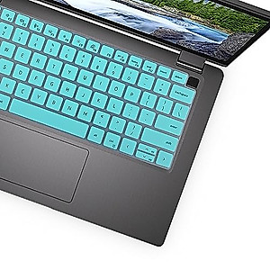 Keyboard Cover Skin for Dell Latitude 5420 5430 5431 7410 7420 7430 9420 9430 14", Dell Latitude 7520 9510 9520 15.6" Laptop Keyboard Protector-HotBlue
