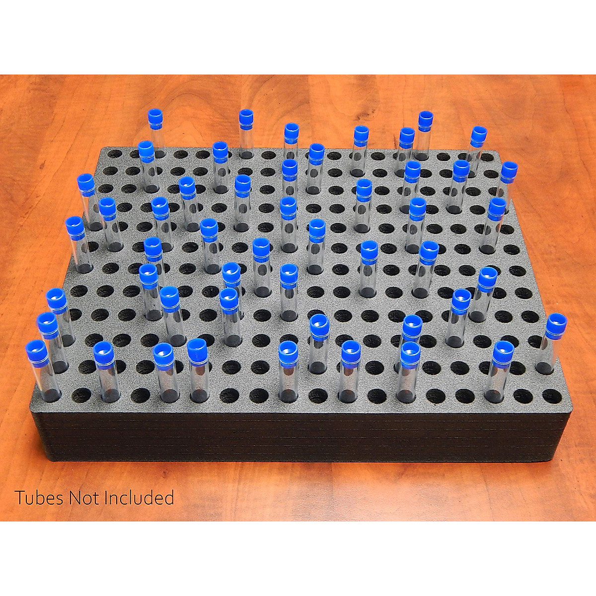 Polar Whale Test Tube Radioimmunoassay Rack Black Foam Storage Rack Organizer Stand Transport Holds 216 Tubes Fits up to 13mm Diameter
