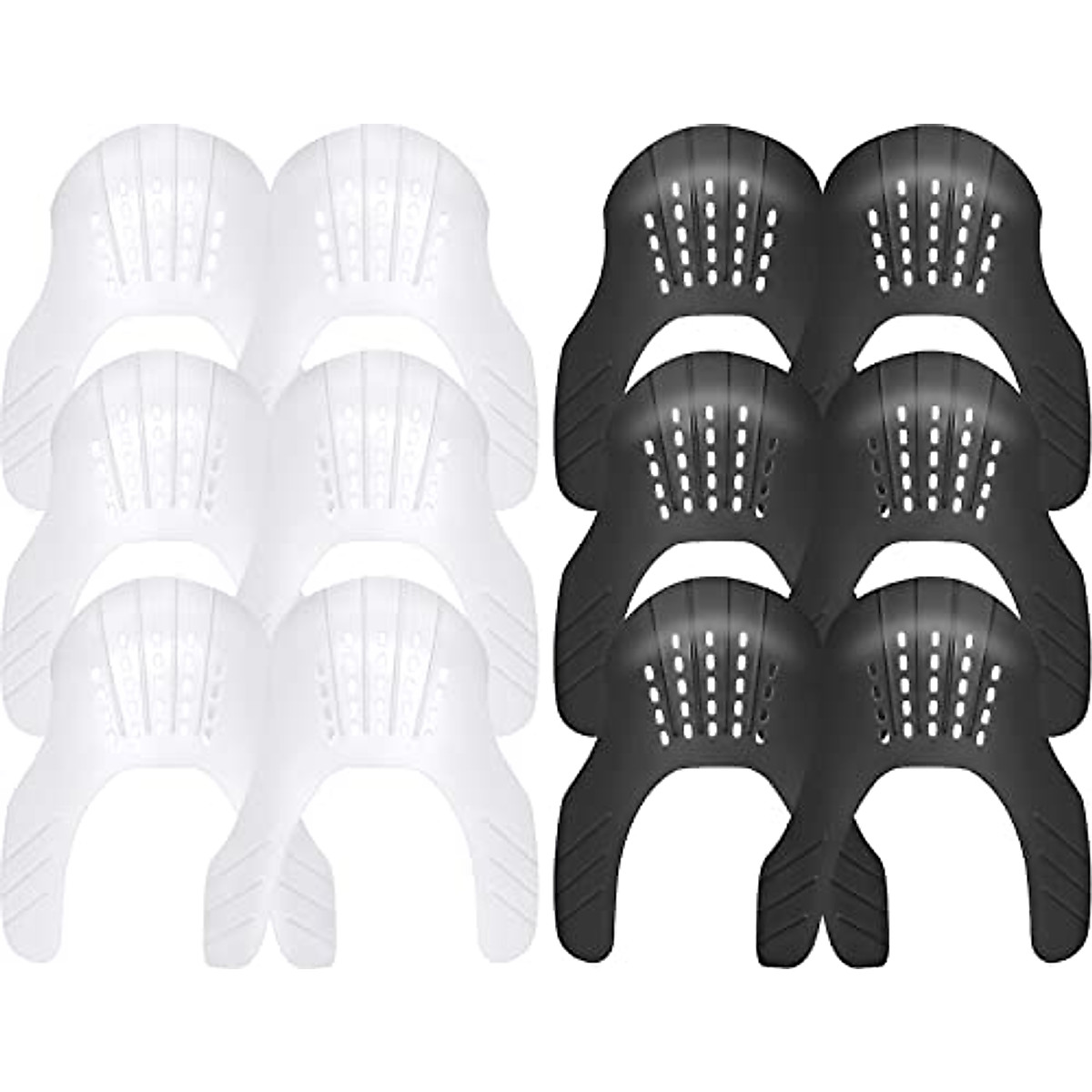 GORYGOLD 6 Pairs Crease Protector for Sneaker Shoes, No Crease Shoe Inserts Anti Crease Decreaser Guard, Women Size 7-12