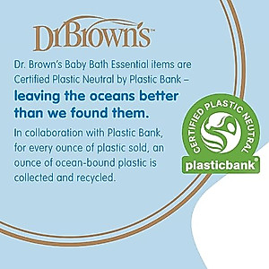 Dr. Brown’s CleanUp Pour & Roar Watering Can, Baby Bath Essentials Kids Toy, 6+ Months BPA Free, Certified Plastic Neutral