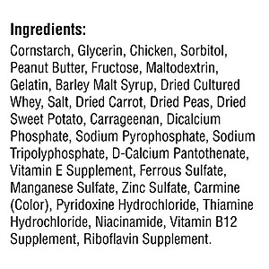 SmartBones with Peanut Butter Mini Chews 30 Count, Rawhide-Free Chews for Dogs, No Artificial Preservatives or Flavors Added, 16.9 OZ (SBPB-00310)